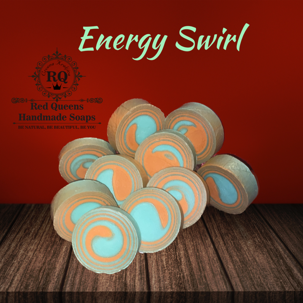 Energy Swirl round soap - HandmadeMallOnline!